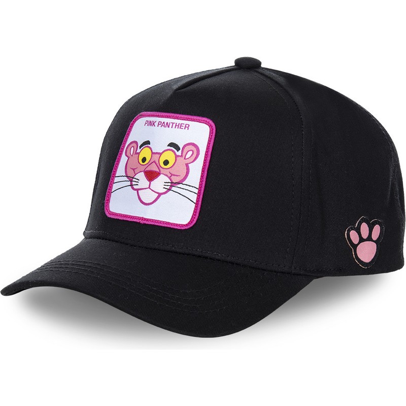 Gorra curva negra snapback La Pantera Rosa PANT3 de Capslab: Caphunters.es