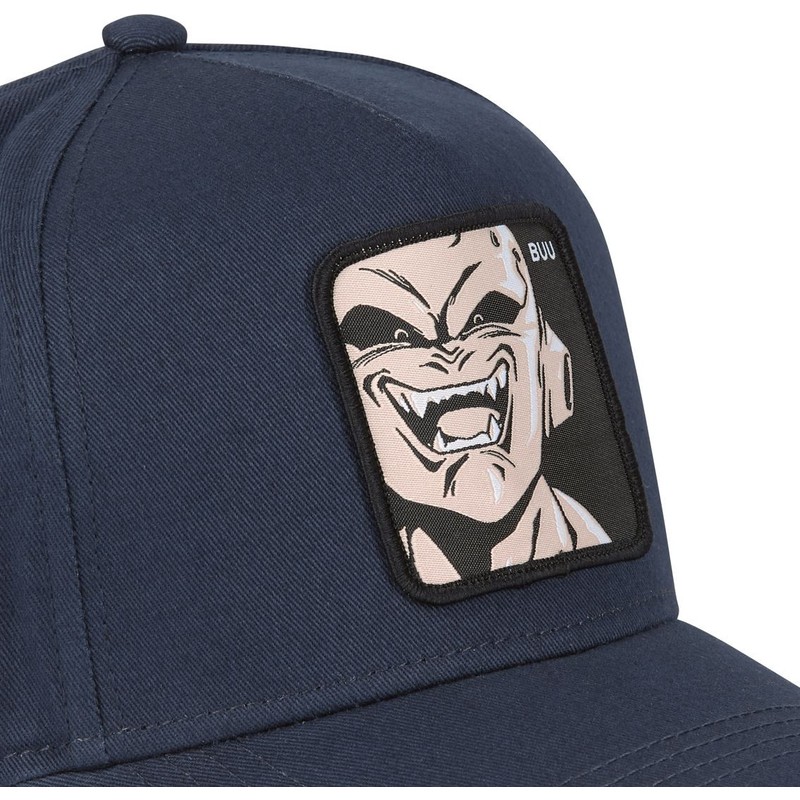 Gorra curva azul marino snapback Kid Buu BUUF Dragon Ball de Capslab ...