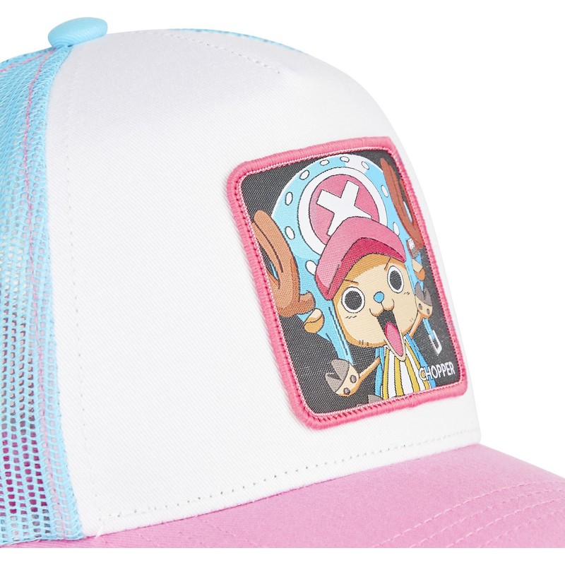 Gorra trucker blanca, azul y rosa Tony Tony Chopper CHO4 One Piece de ...