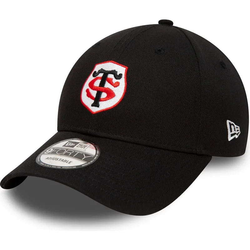 Gorra curva negra ajustable 9FORTY Team Logo de Stade Toulousain Top 14 ...