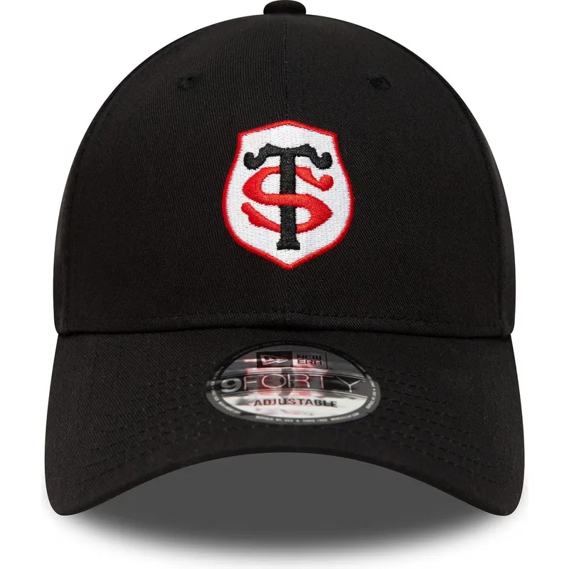 Gorra curva negra ajustable 9FORTY Team Logo de Stade Toulousain Top 14 ...