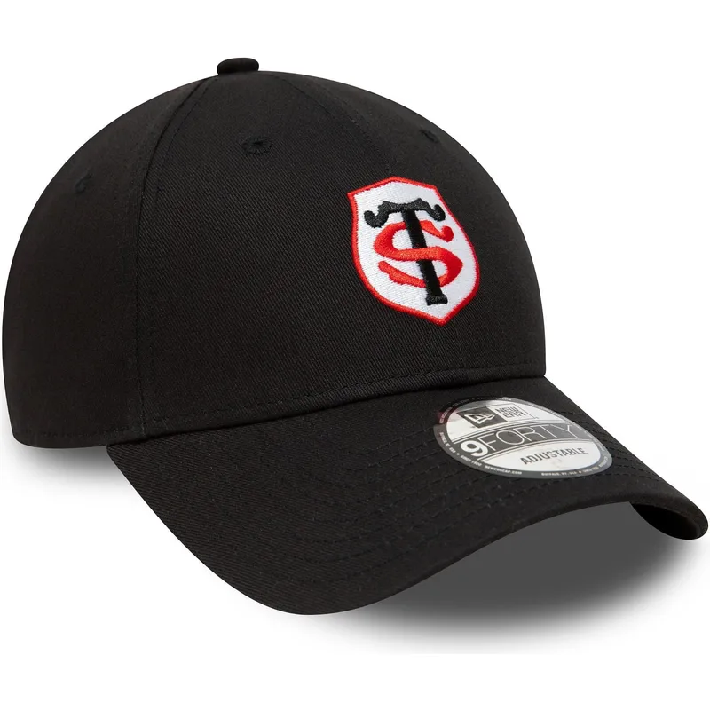 Gorra curva negra ajustable 9FORTY Team Logo de Stade Toulousain Top 14 ...